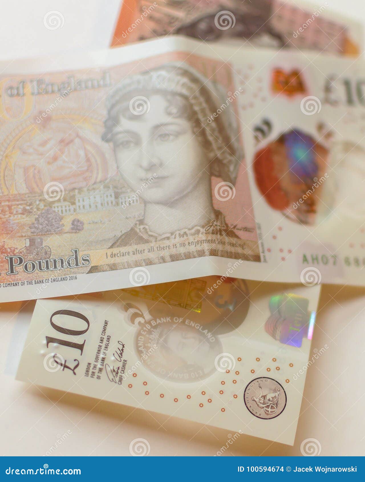 New 10 Pound note B editorial stock image. Image of close - 100594674