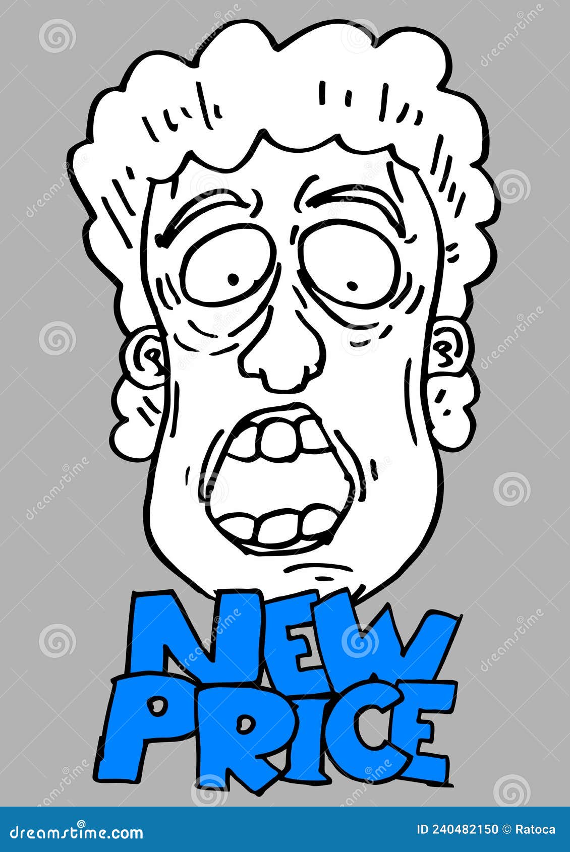 New price surprise stock vector. Illustration of creative - 240482150