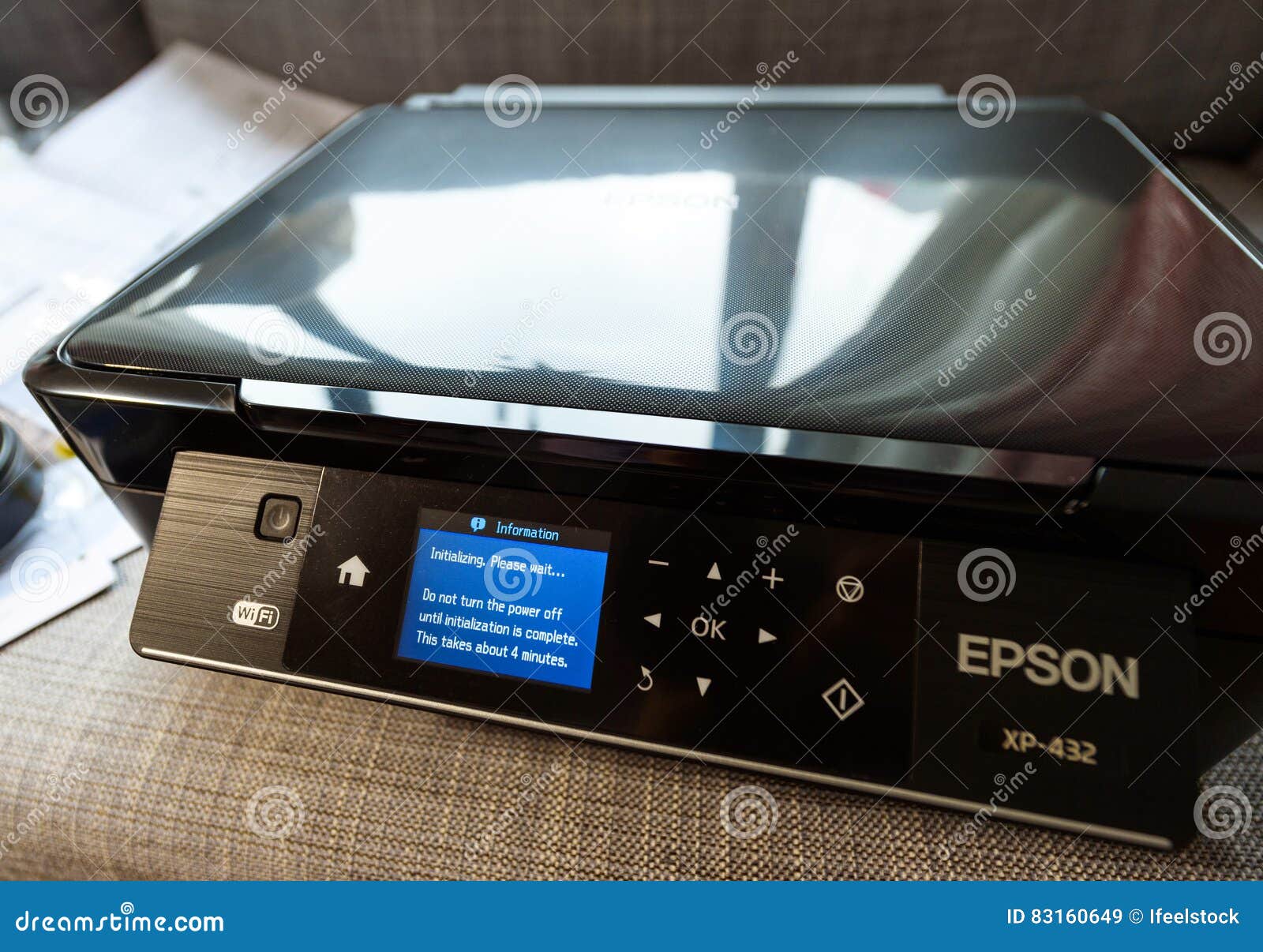 New Printer Unpacking And First Run Editorial Stock Image Image Of Manufacturing Industrial