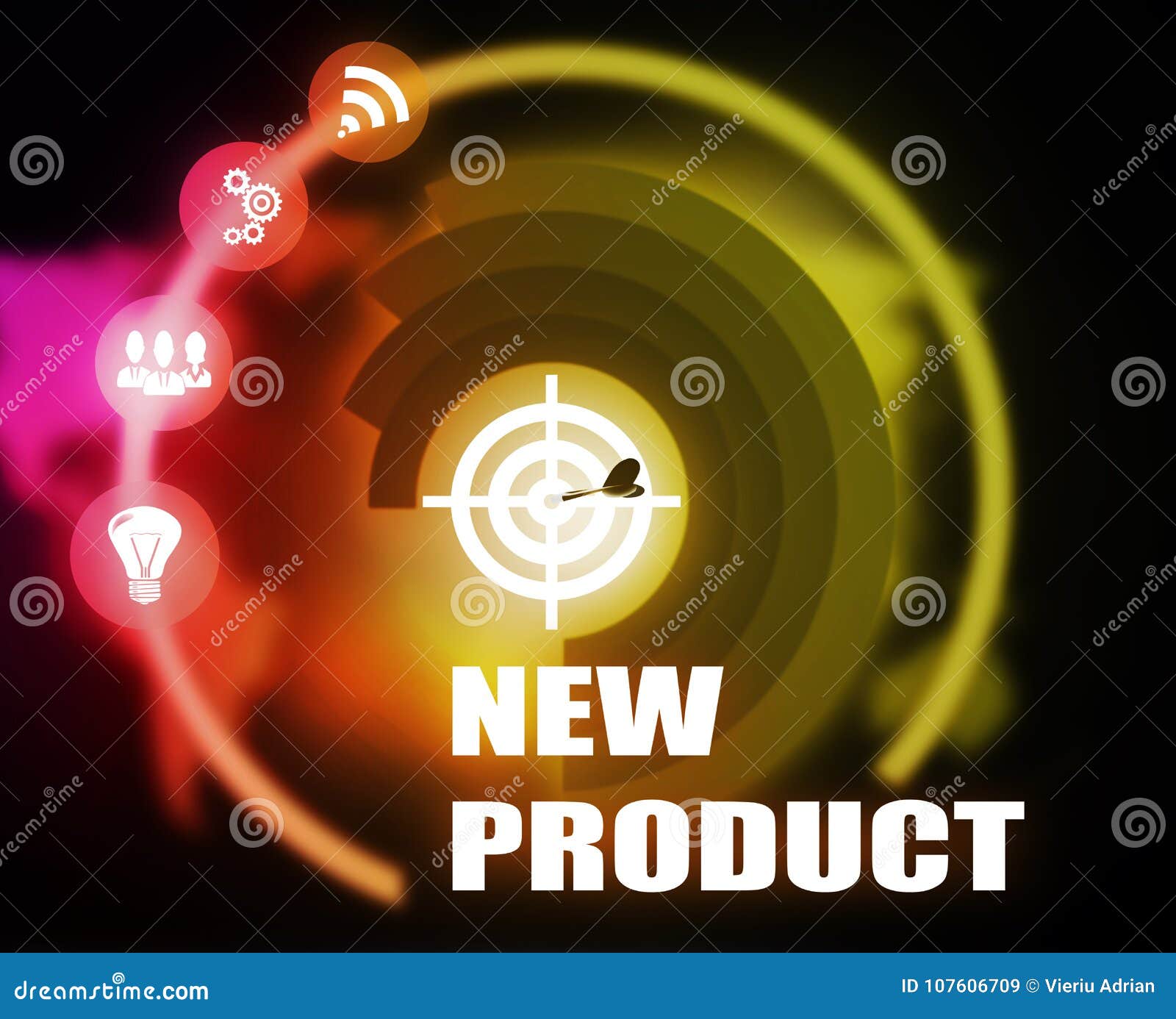 NEW Product Concept Plan Graphic Stock Illustration - Illustration of ...