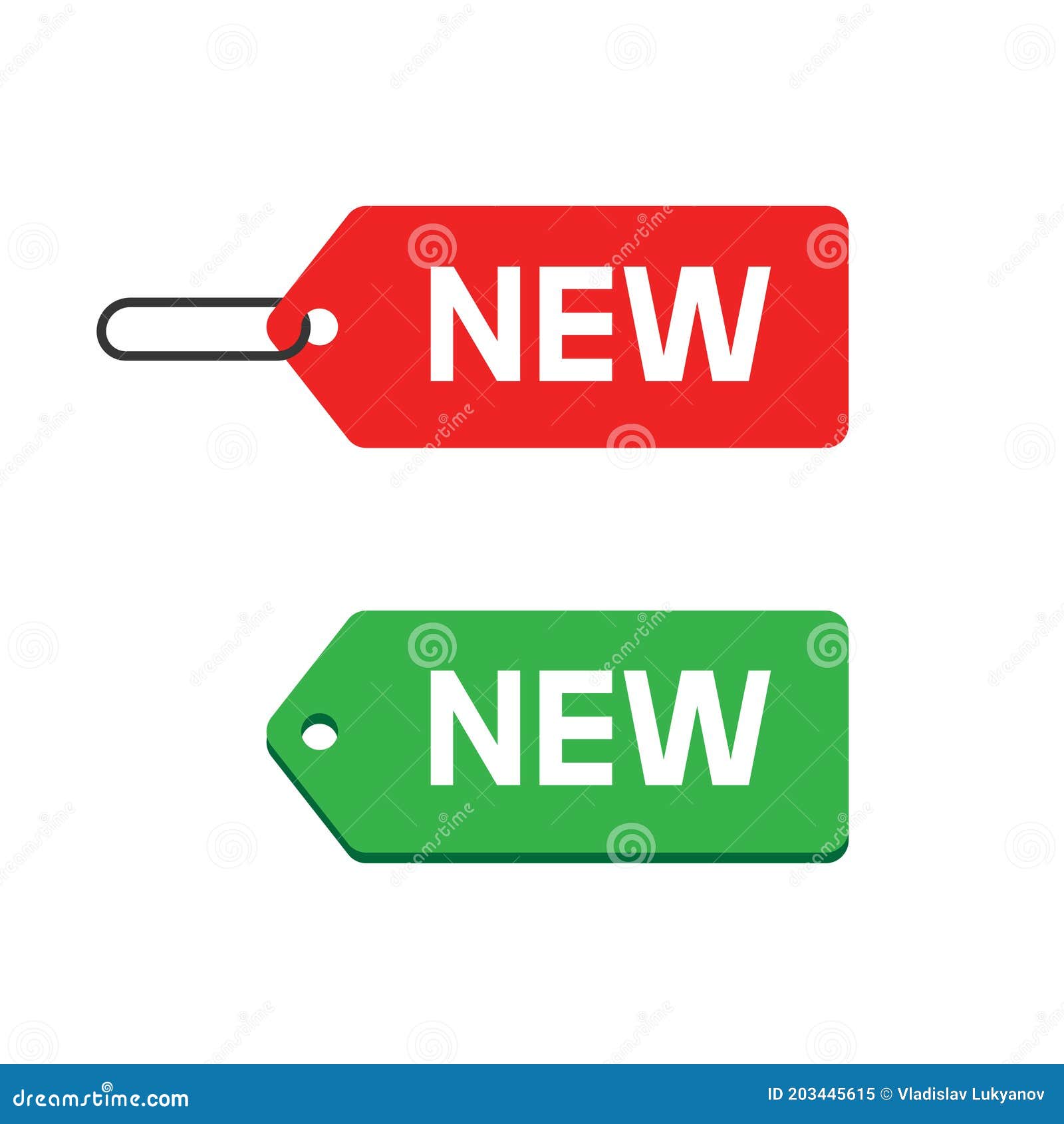 New Product Label Badge or Sticker Arrival Status Icon Vector Flat ...