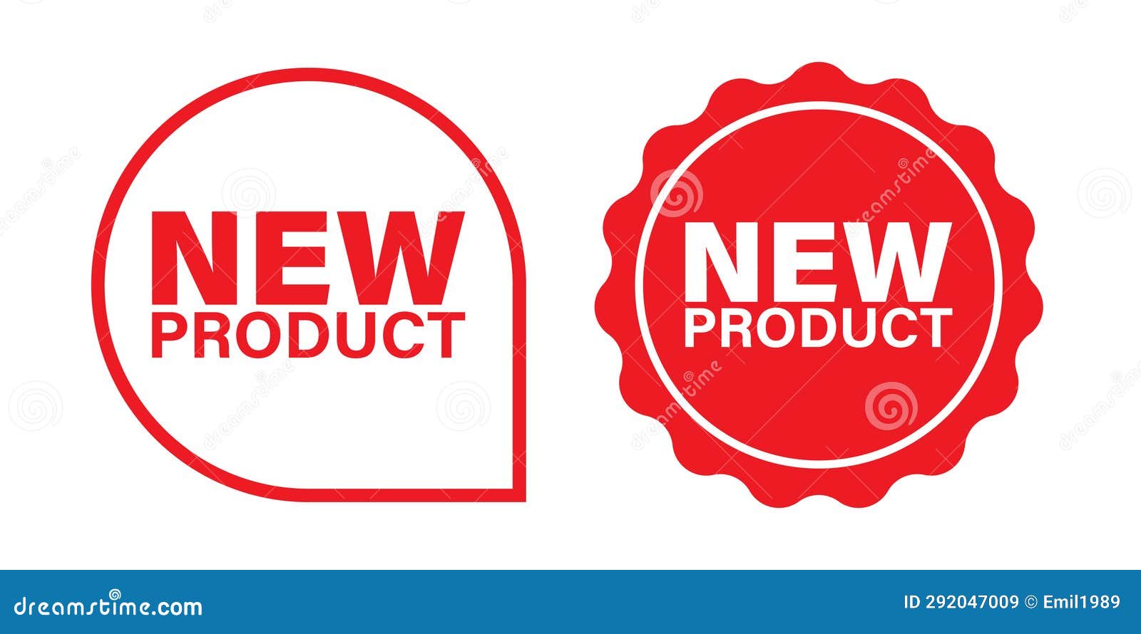 New Product Label Badge Sticker Icon Set. Stock Vector - Illustration ...