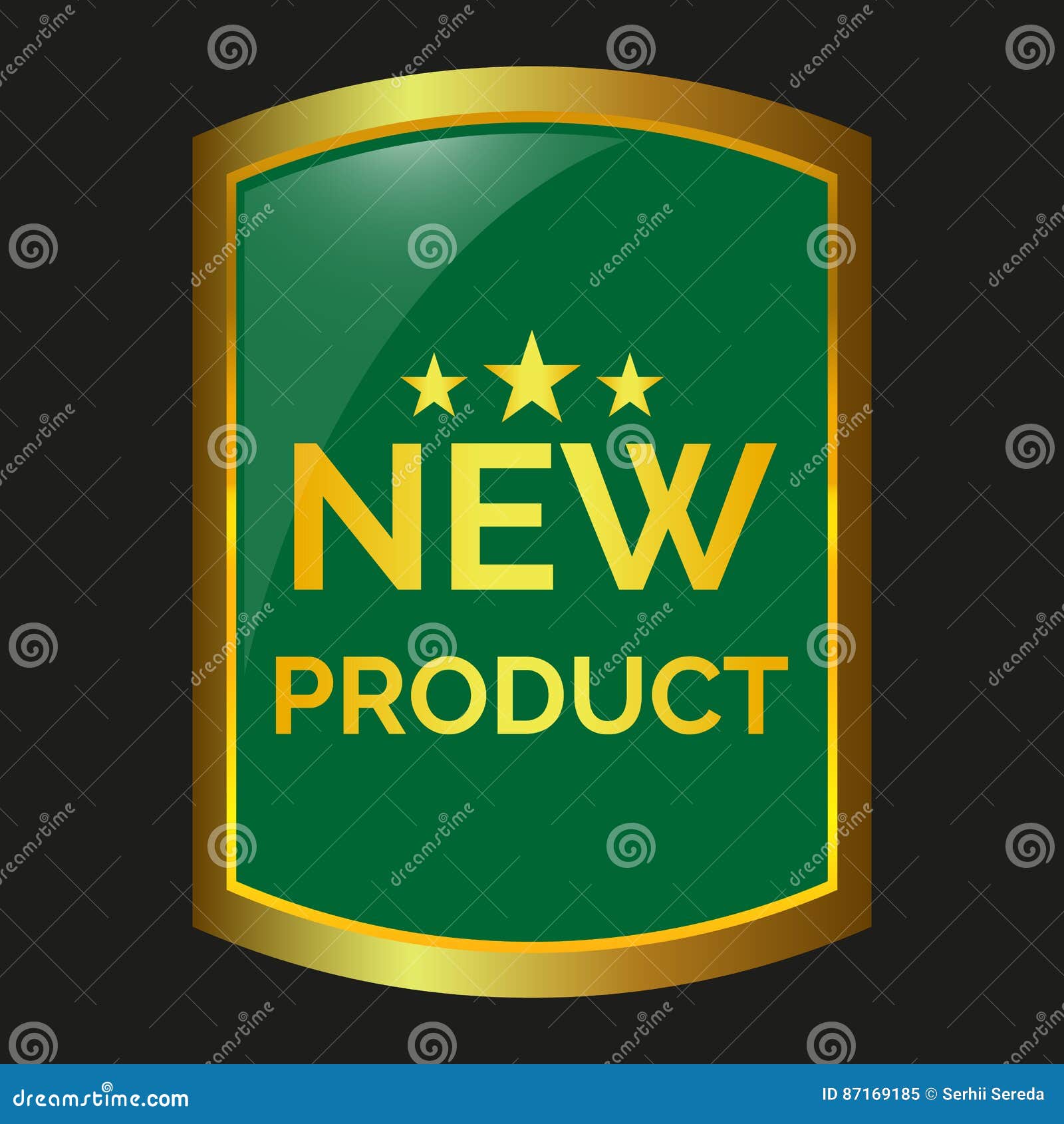 New product label stock illustration. Illustration of quality - 87169185