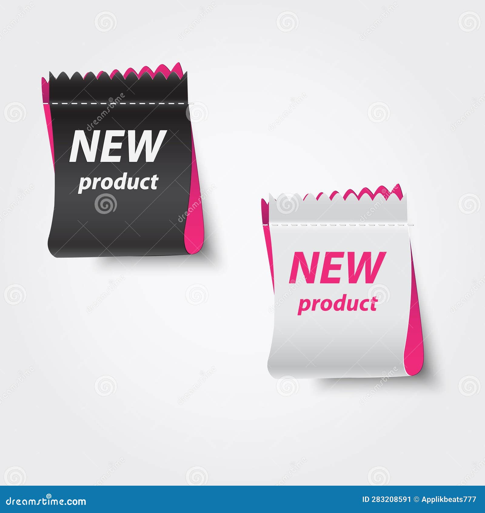 New product labels. Vector stock vector. Illustration of insignia ...