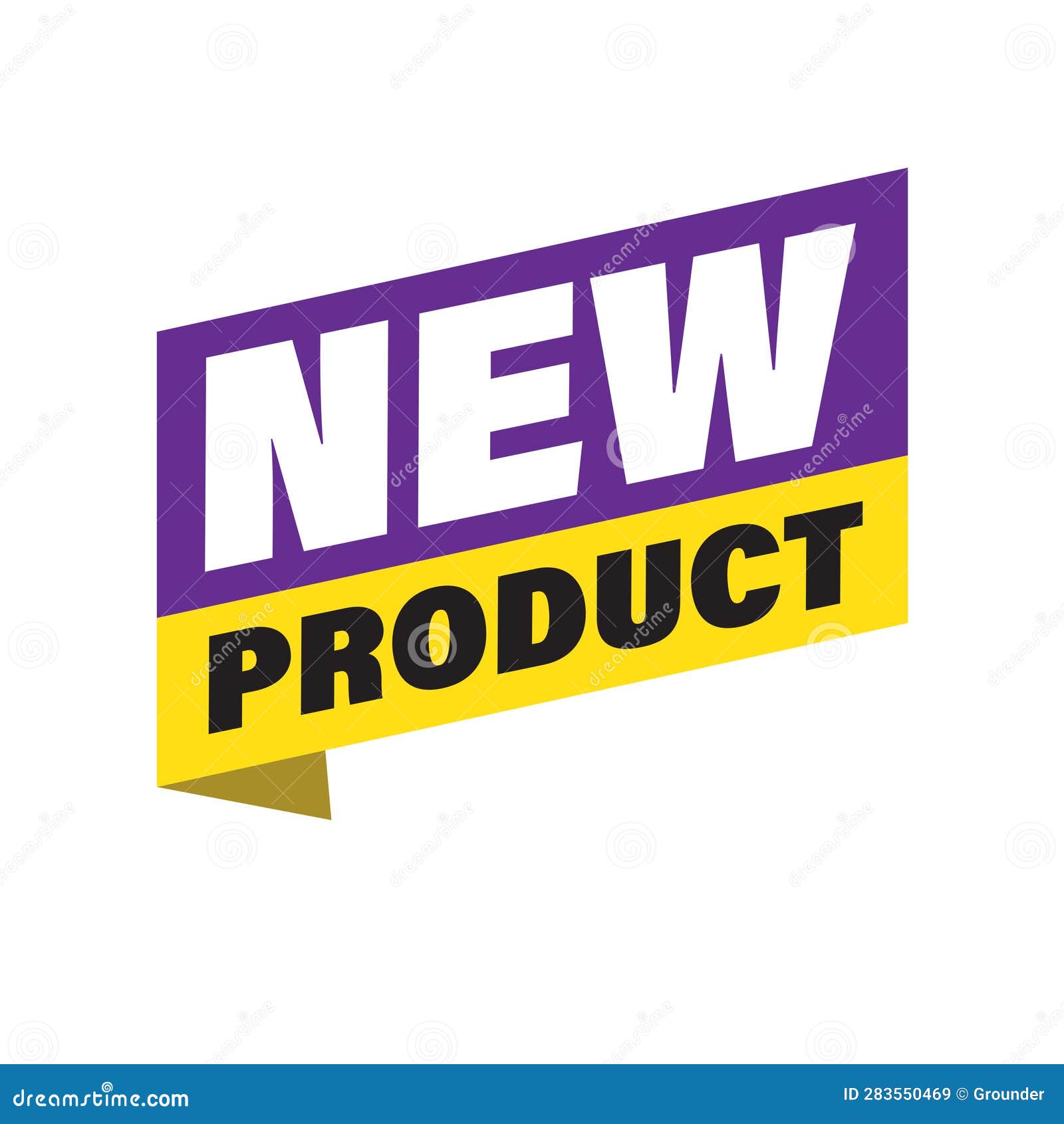 New Product Sign Banner Speech Bubble Stock Vector - Illustration of ...