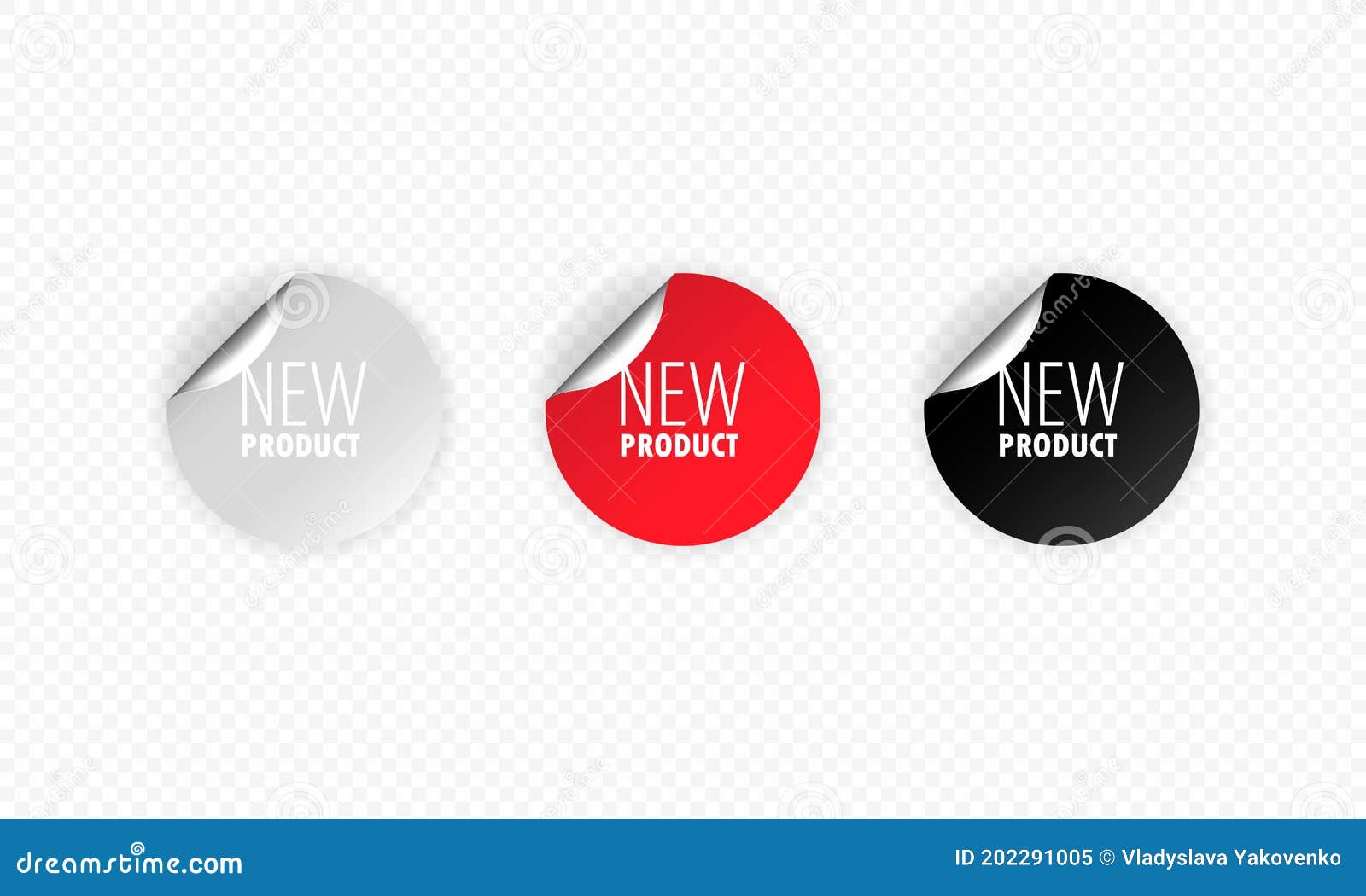 New Product Sticker, Button, Label, Banner, Vector. New Sticker Set ...