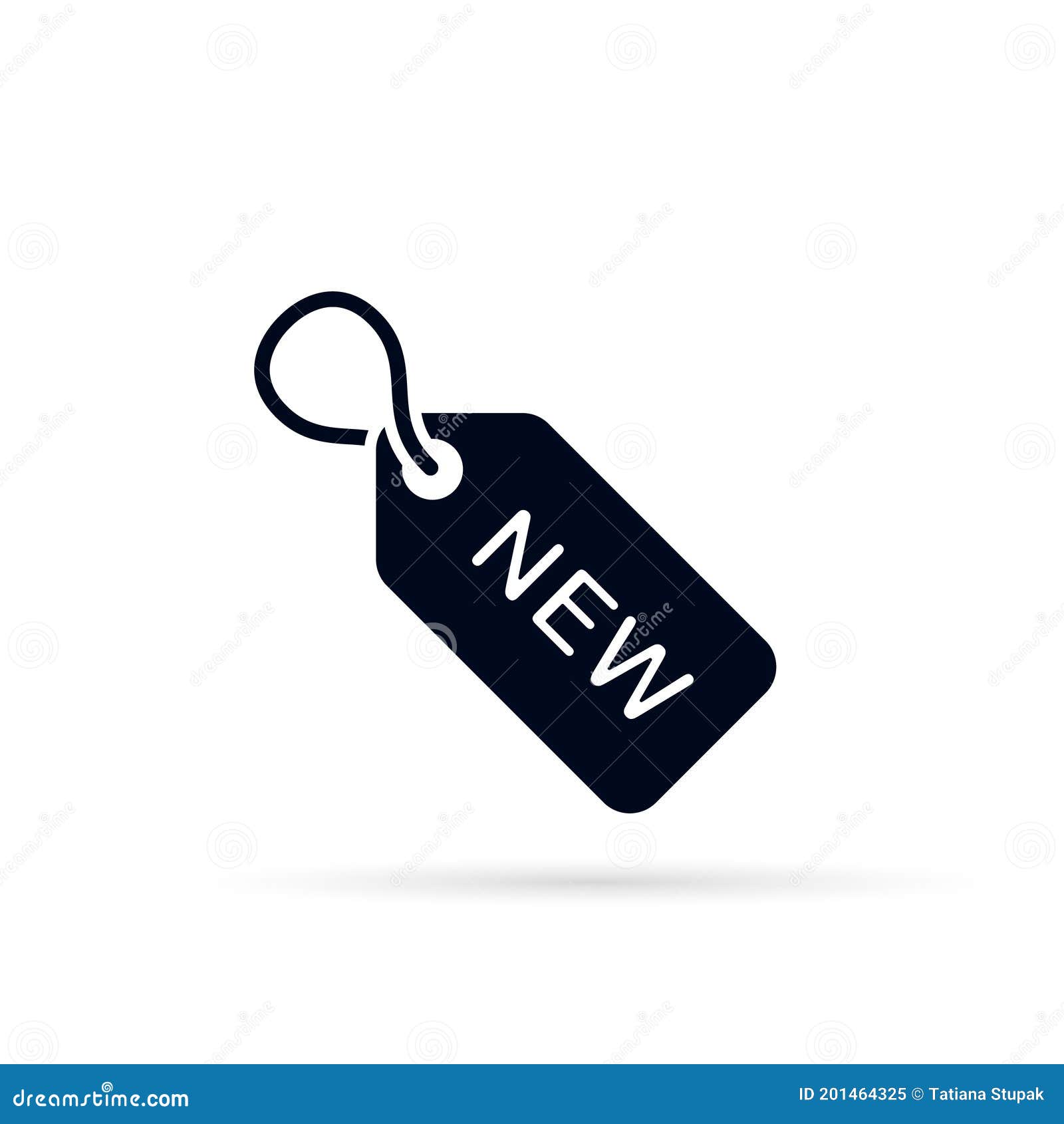 New Product Tag Icon. Vector Isolated Simple New Label Stock Vector ...