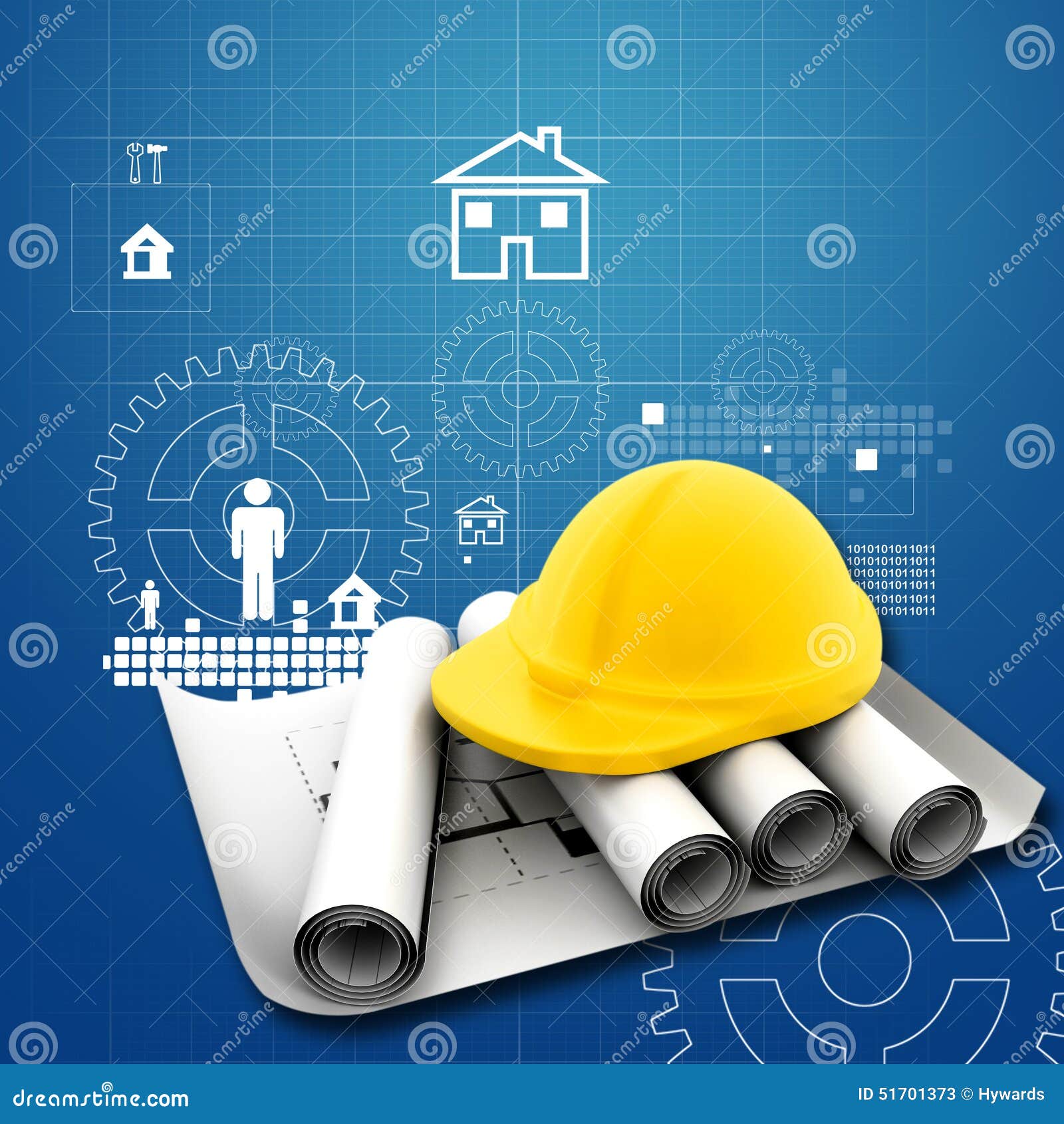 New project plan stock illustration. Illustration of building - 51701373