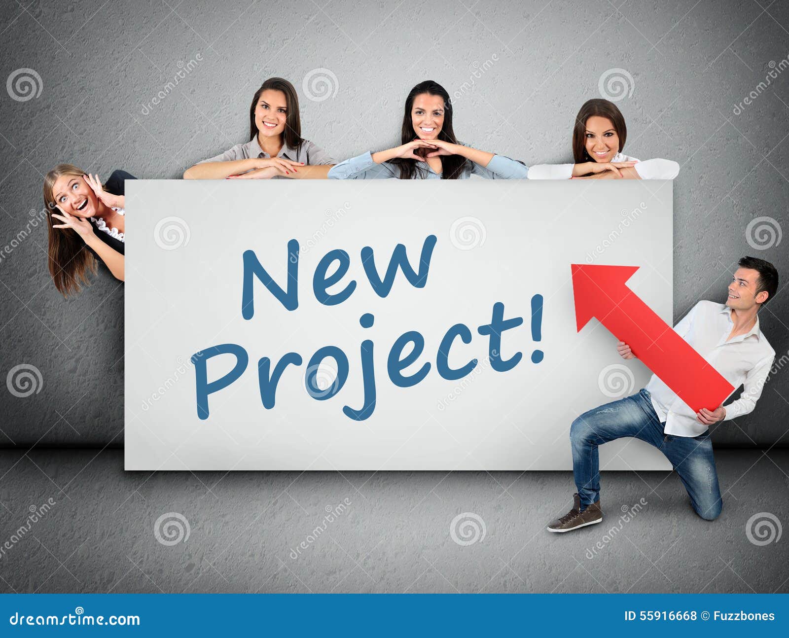 New project word on banner stock photo. Image of looking - 55916668