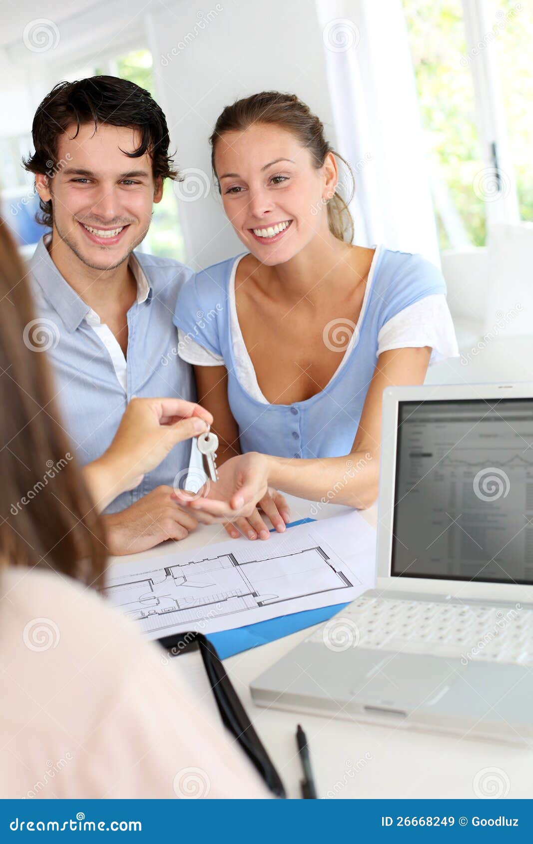 New property owners stock image. Image of people, apartment - 26668249