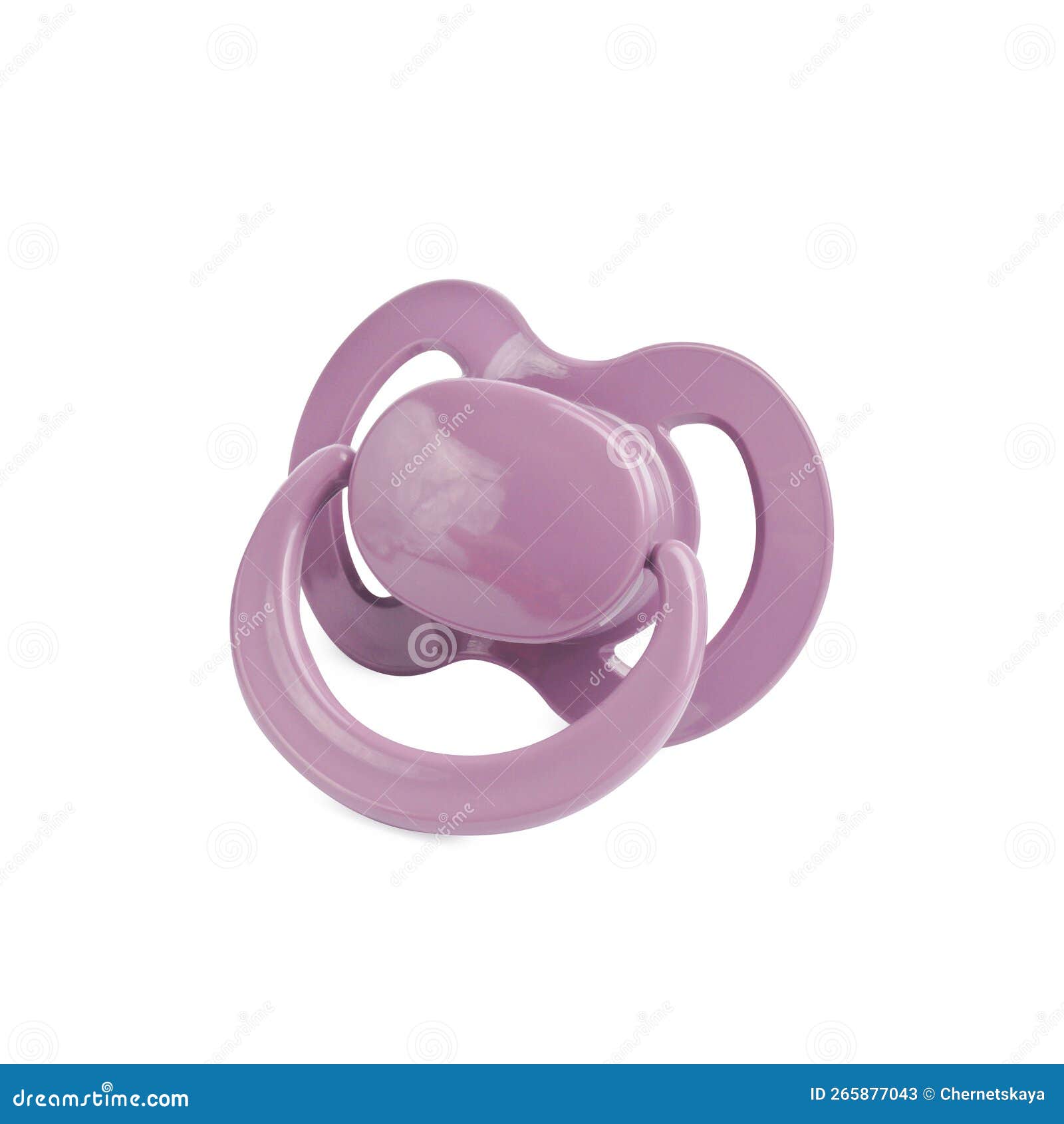 New Purple Baby Pacifier Isolated on White Stock Image - Image of ...