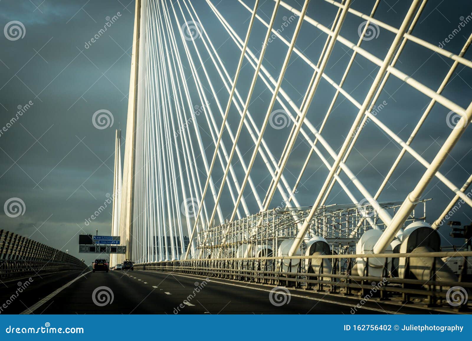 New Queensferry Crossing Bridge Stgructure Editorial Photography ...