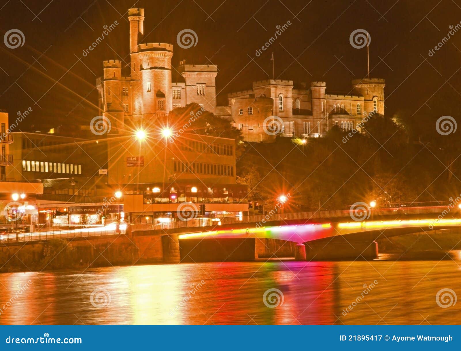 New Rainbow Bridge and Castle. Editorial Photography - Image of ...