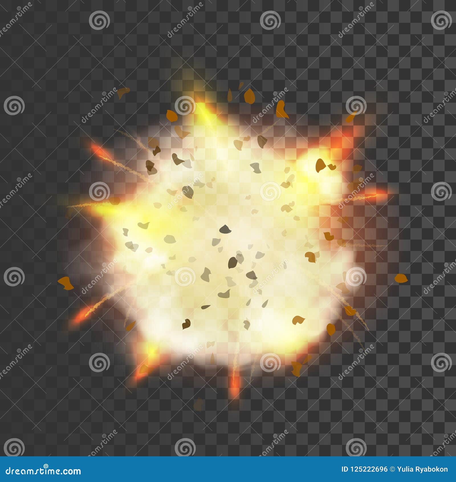 New Realistic Explosion Symbol Stock Illustration - Illustration of ...