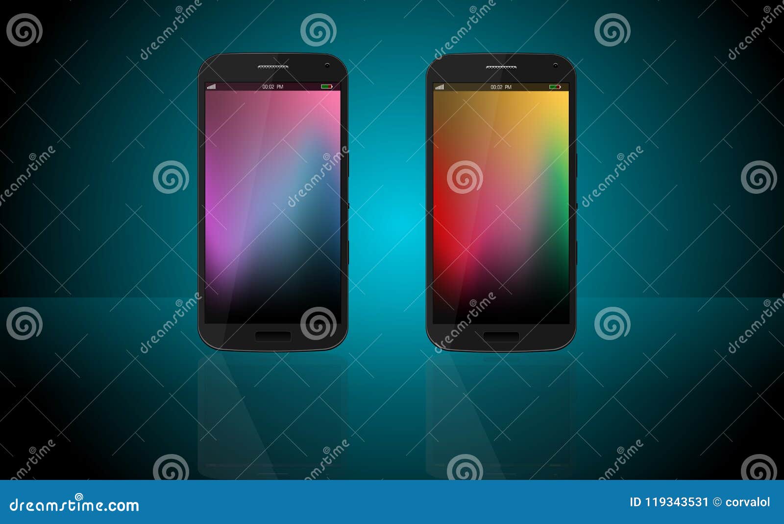 New Realistic Mobile Phone Smartphone Modern. Stock Vector ...