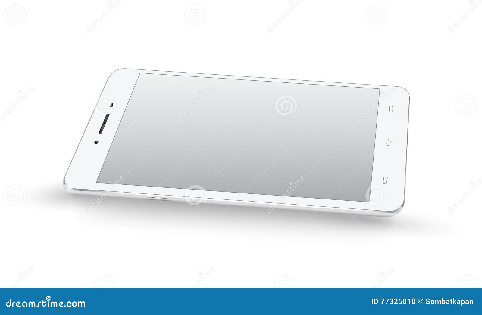 New Realistic Perspective Smartphone Mockups Stock Vector ...