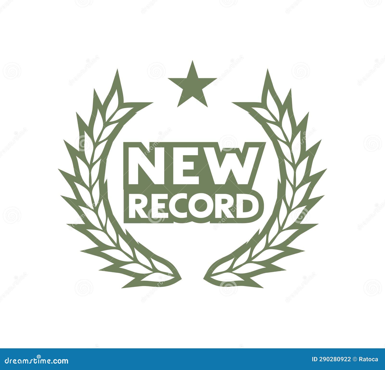 New Record Symbol Vector Illustration | CartoonDealer.com #290280922