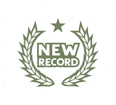 New record symbol stock vector. Illustration of isolated - 290280922