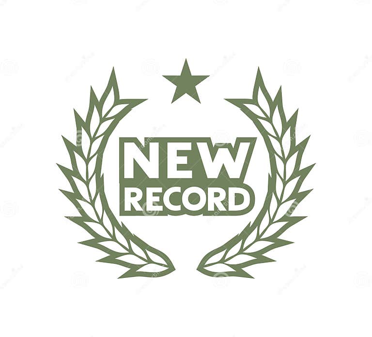 New record symbol stock vector. Illustration of isolated - 290280922