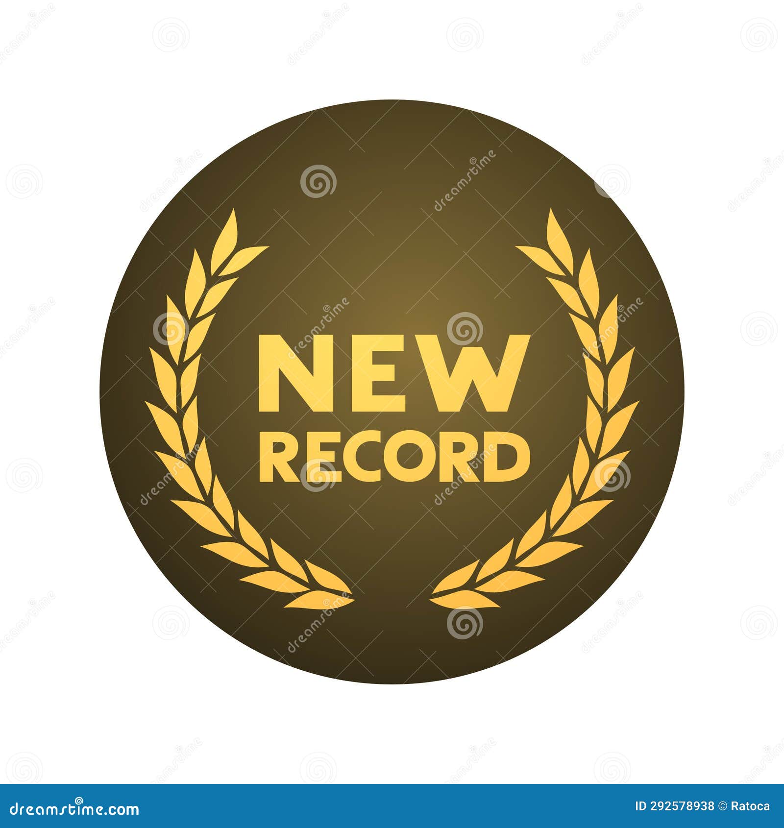 New record symbol stock illustration. Illustration of symbol - 292578938