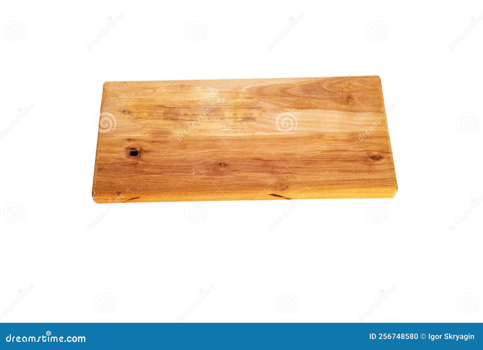 New Rectangular Wooden Board, Isolated on White Stock Photo - Image of ...