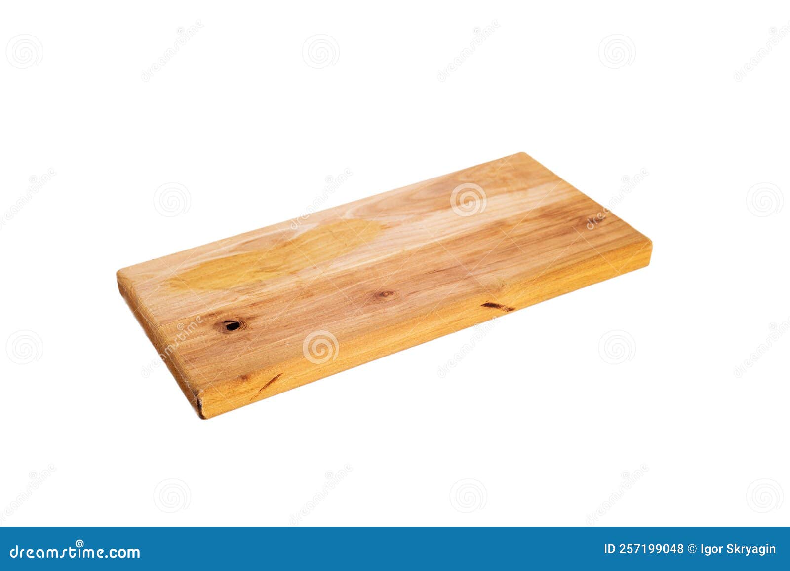 New Rectangular Wooden Board, Isolated on White Stock Illustration ...