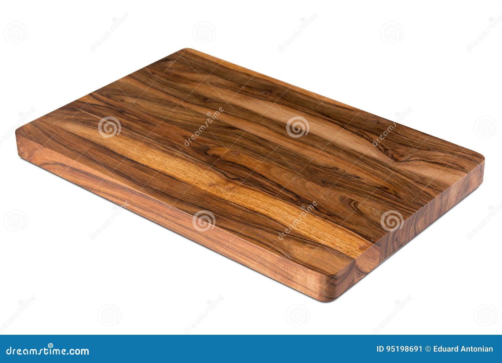 New Rectangular Wooden Cutting Board, Top View Stock Image - Image of ...