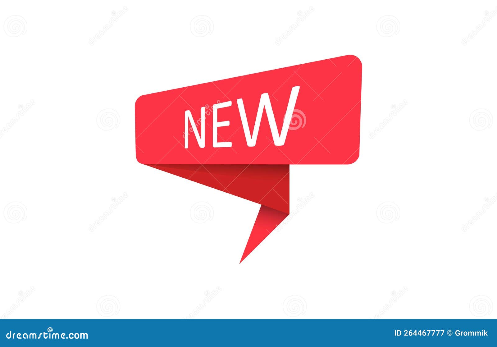 New. a Red Banner, Pointer, Sticker, Label or Speech Bubble for Apps ...