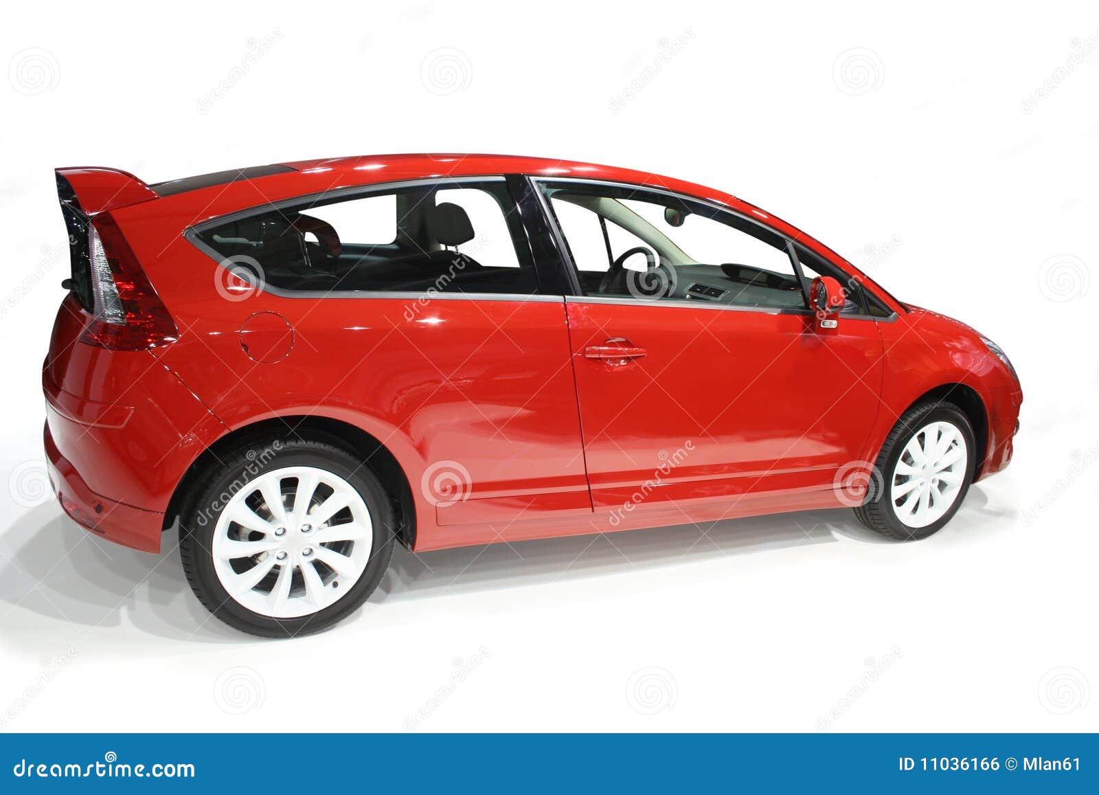New red car stock photo. Image of isolated, transport - 11036166