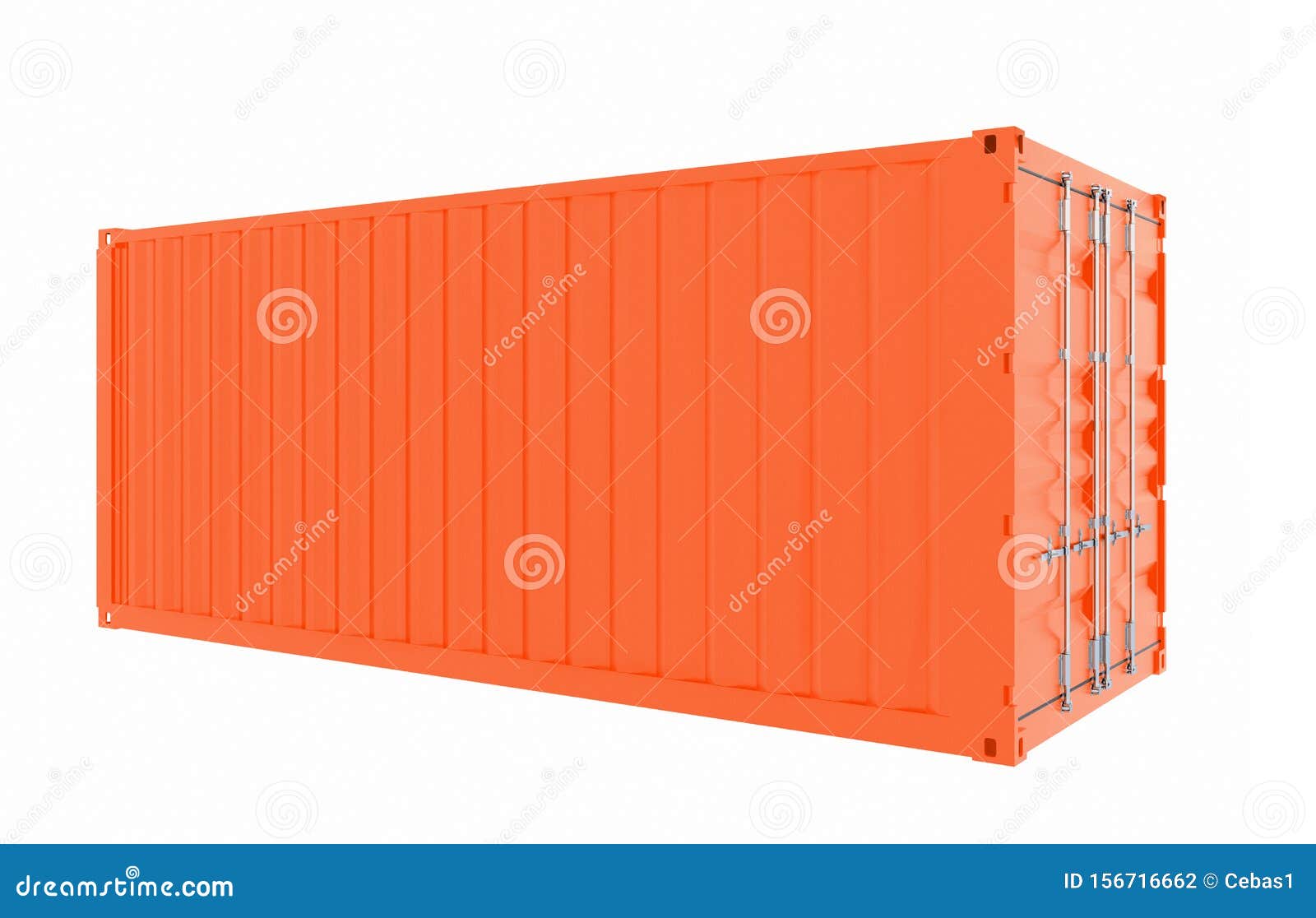 New Red Cargo Container Isolated on White Stock Photo - Image of cargo ...