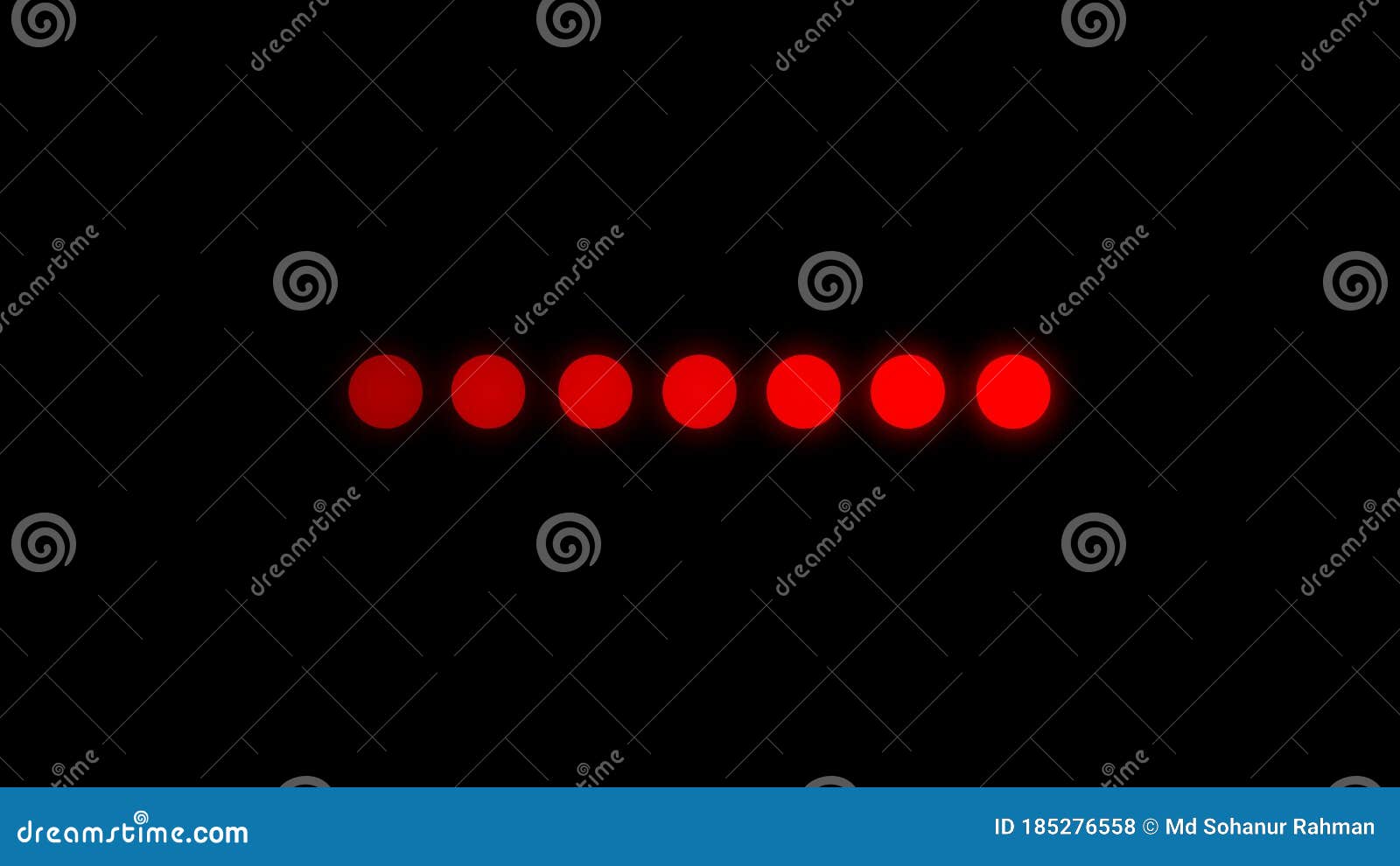 New Red Color Dot Loading Animation Video Footage on Black Background ...