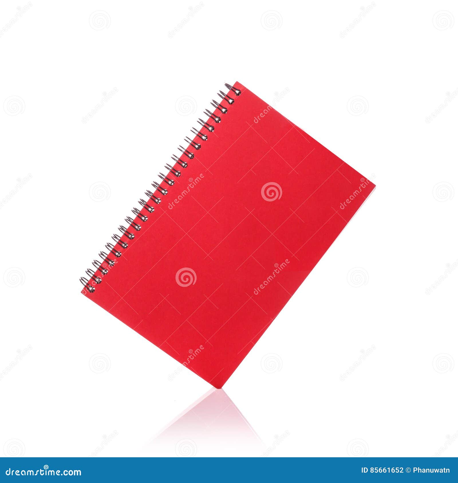 New Red Note Book. Studio Shot Isolated on White Stock Photo - Image of ...