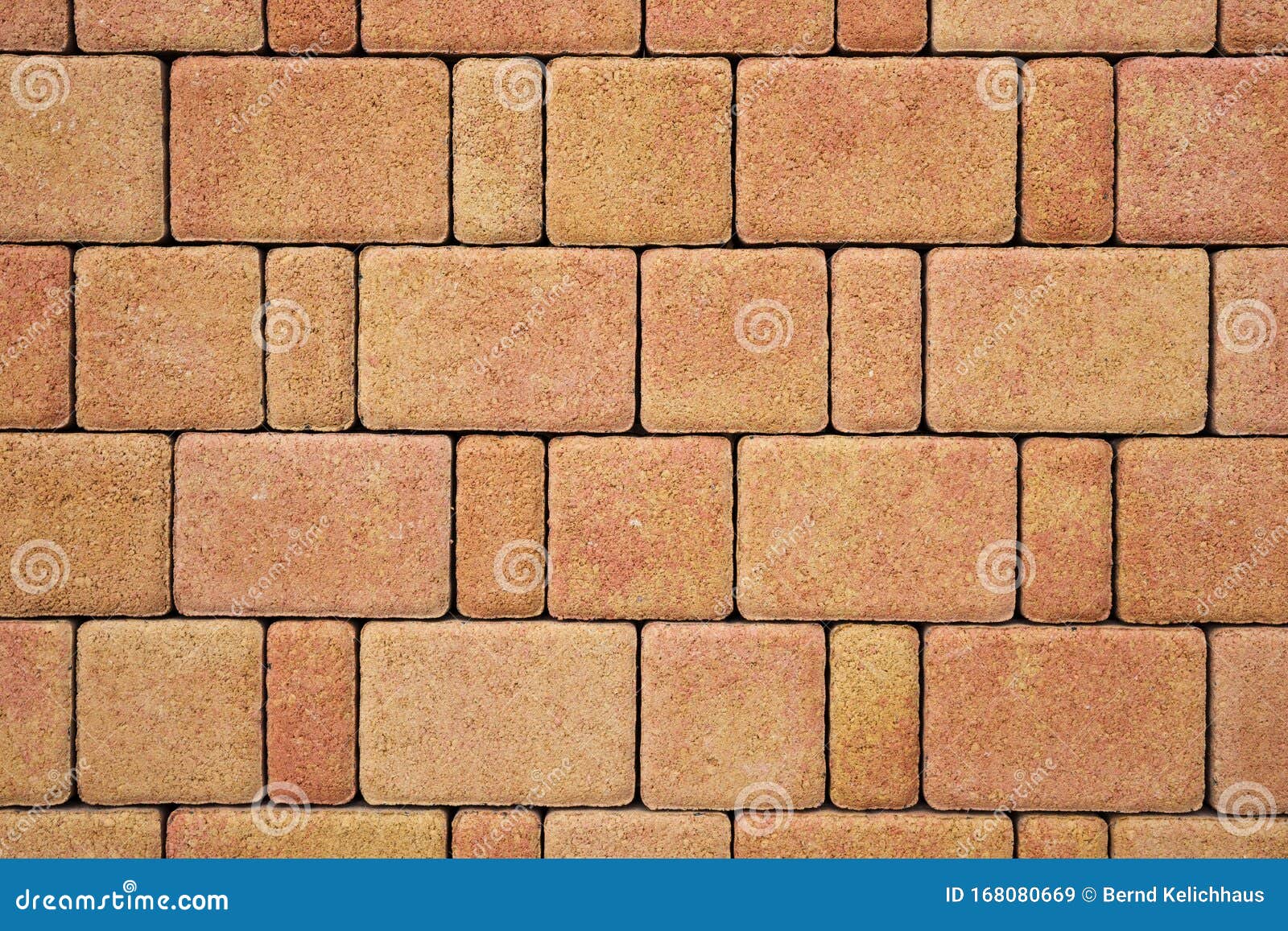 New red paving stones stock image. Image of footpath - 168080669