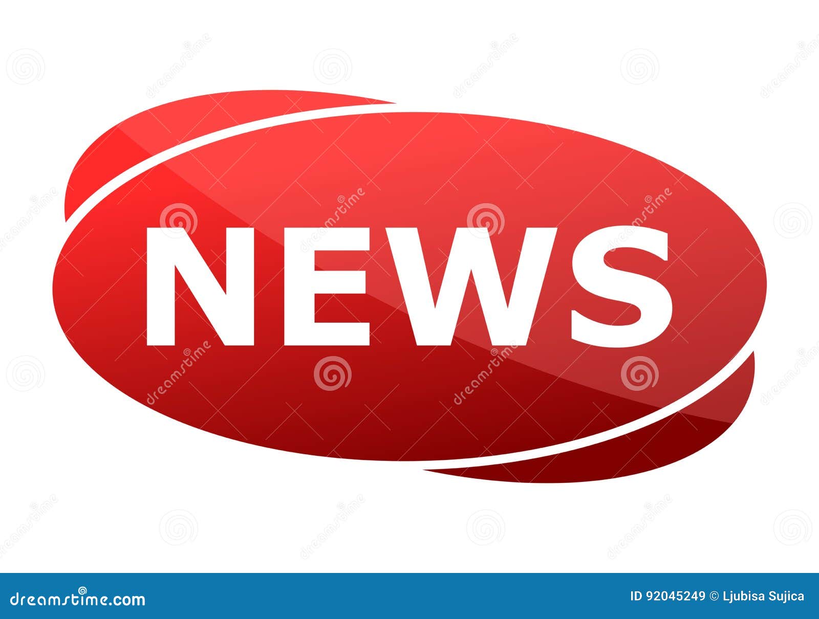 New red sign stock vector. Illustration of business, message - 92045249