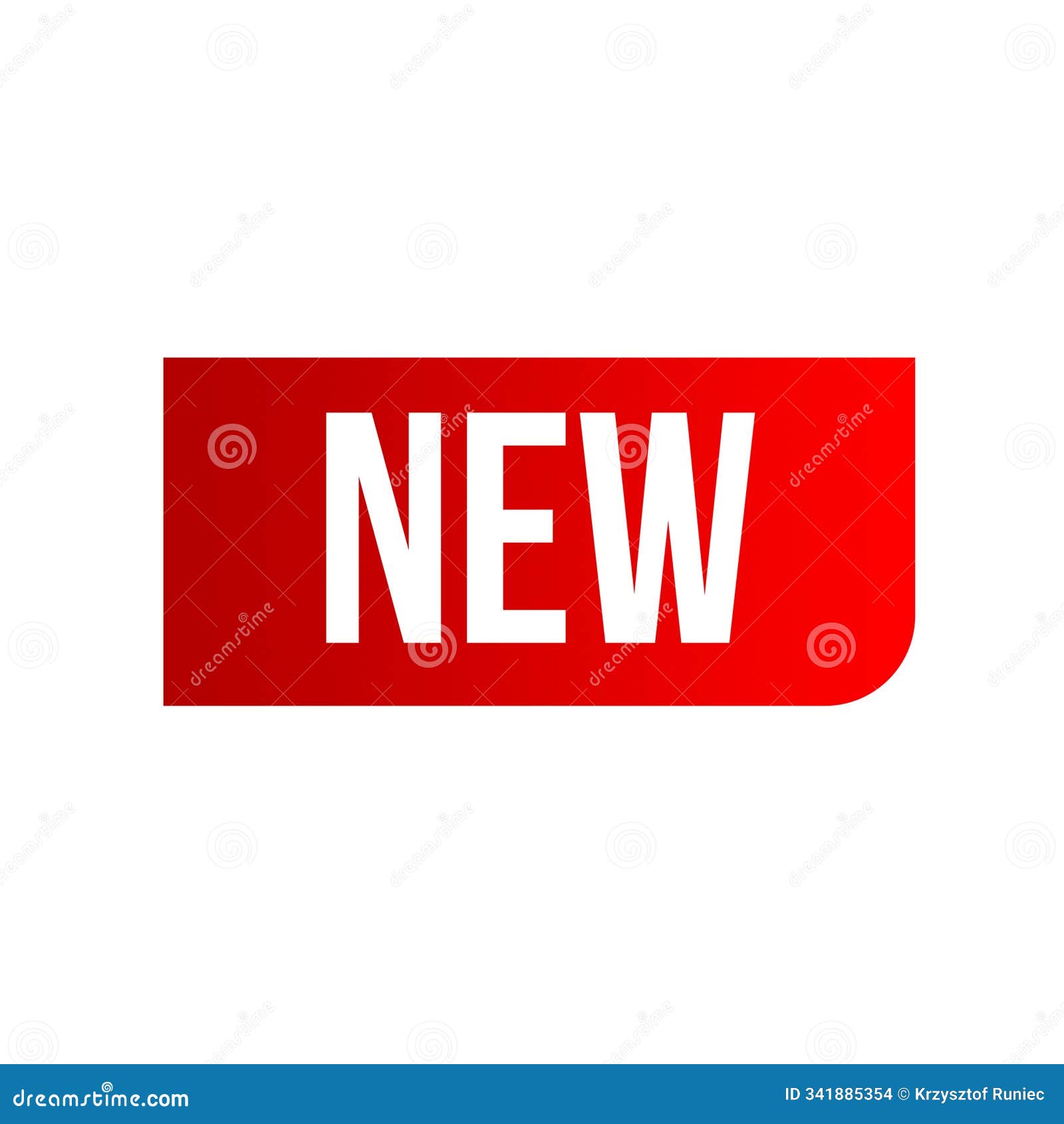 New Red Sticker - Vector Label Stock Illustration - Illustration of ...