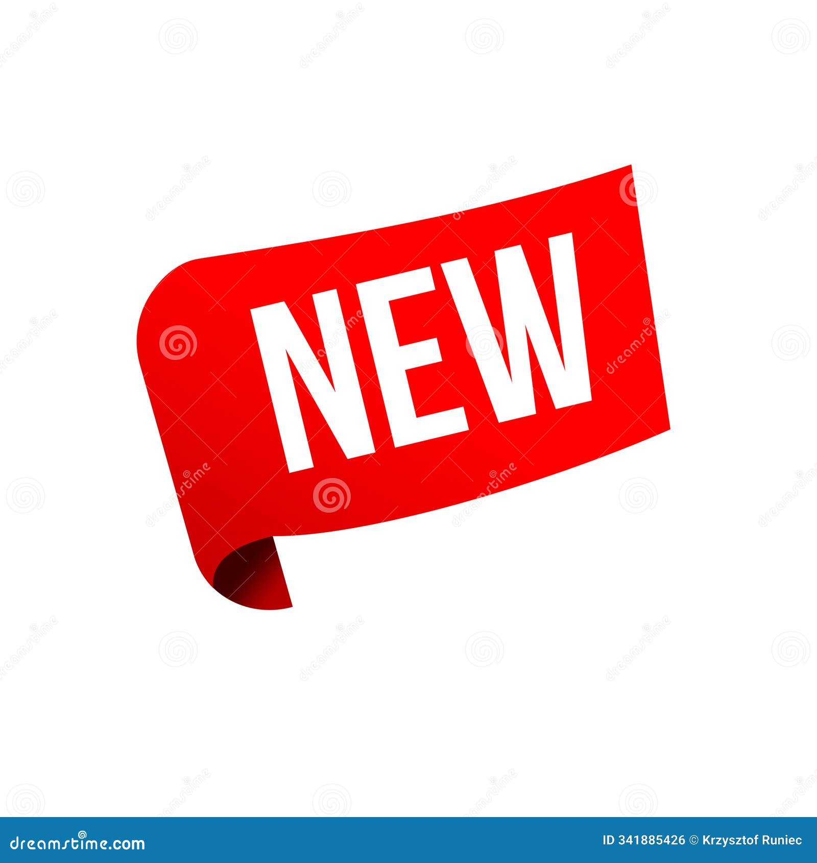 New Red Sticker - Vector Label Stock Illustration - Illustration of ...