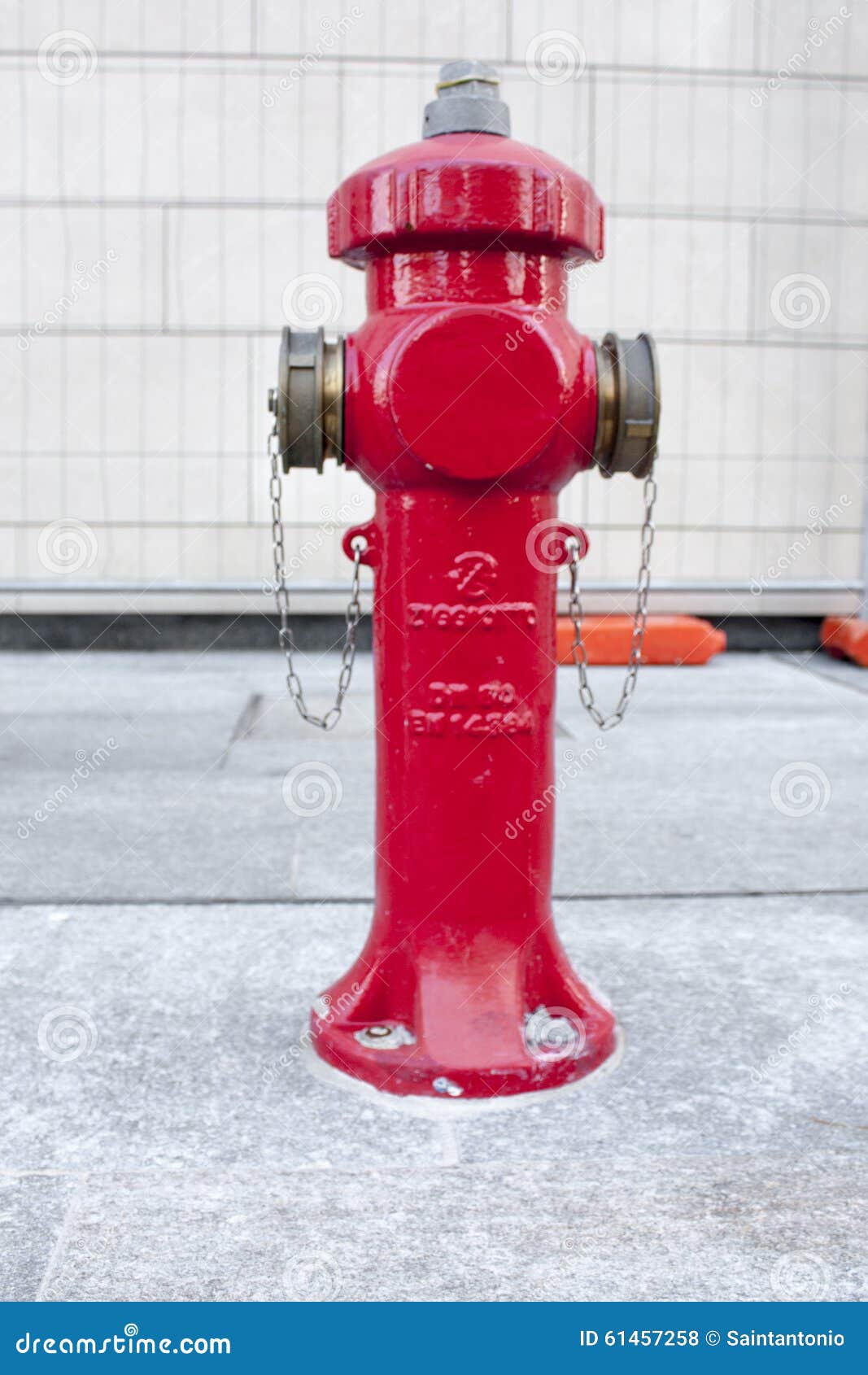 New Red Water Pump for Fire Fighting, Fire Hydrant in the City Stock ...