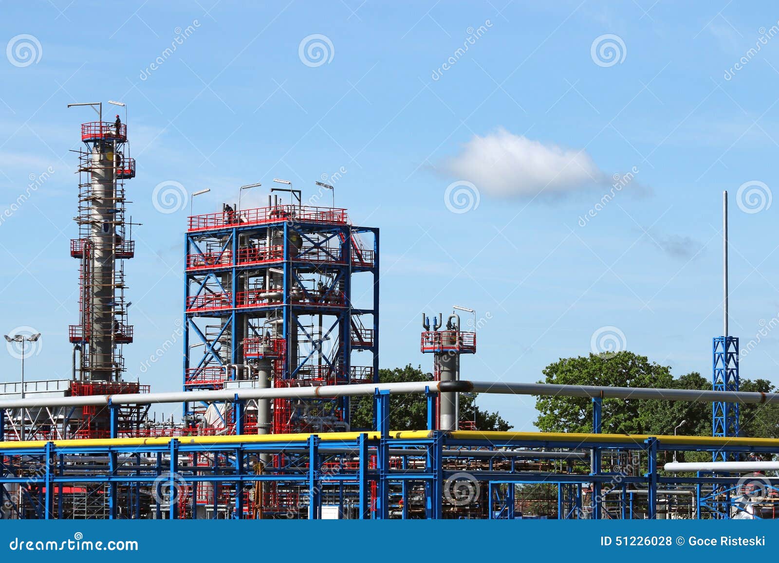 New Refinery Construction Site Stock Photo - Image of environment ...