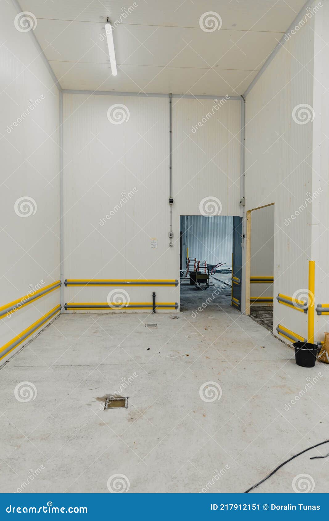 New Refrigeration Room Being Arranged and Equipped for the Meat ...