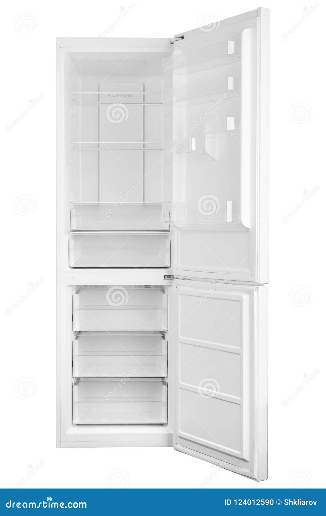 Refrigerator Isolated on White Background Stock Photo - Image of color ...