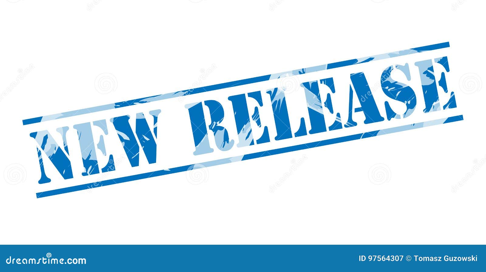 New release blue stamp stock illustration. Illustration of blue - 97564307