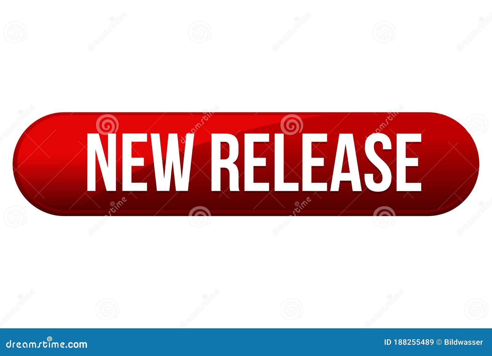 New Release Button. Red Eps10 Vector Badge Stock Illustration ...