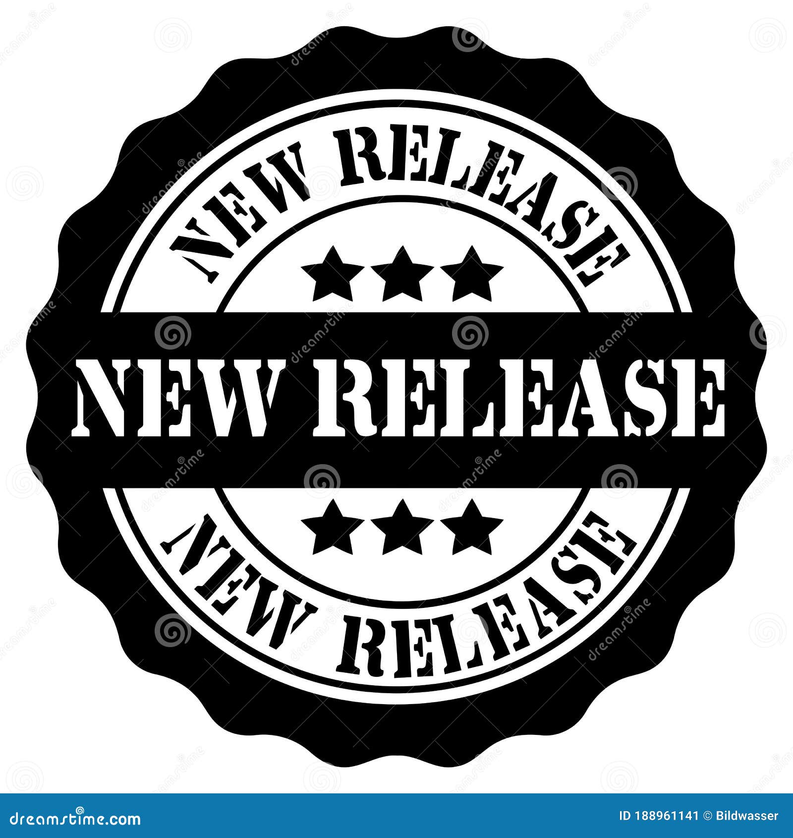 New Release Stamp. Eps10 Vector Badge Stock Vector - Illustration of ...
