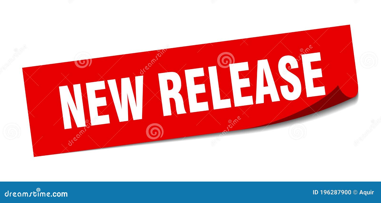 New Release Sticker. Square Isolated Label Sign. Peeler Stock Vector ...