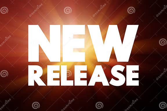 New Release Text Quote, Concept Background Stock Illustration ...