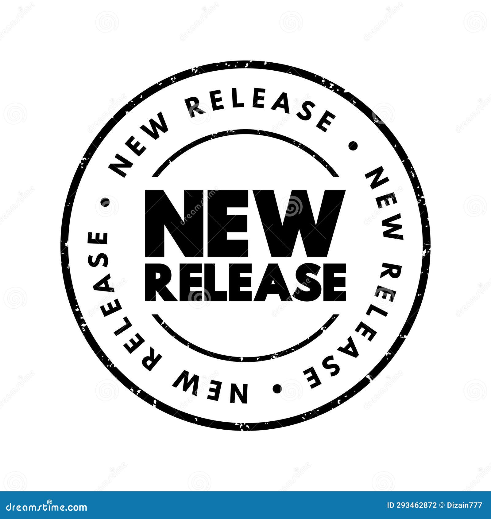 New Release Text Stamp, Concept Background Stock Illustration ...