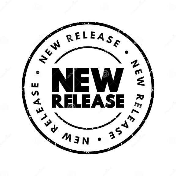 New Release Text Stamp, Concept Background Stock Illustration ...