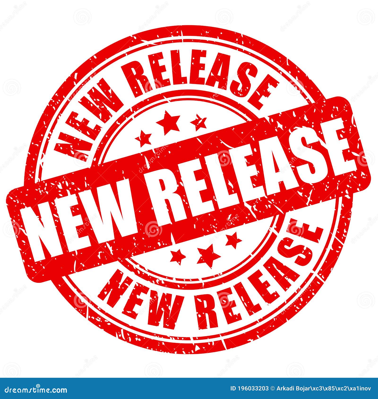 New Release Vector Stamp | CartoonDealer.com #196033203