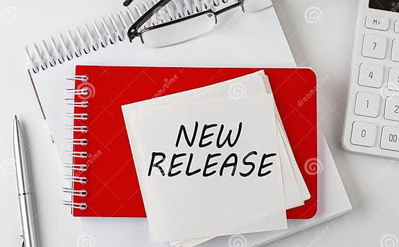 NEW RELEASE Word on Sticker on Notepad with Pen and Calculator Stock ...