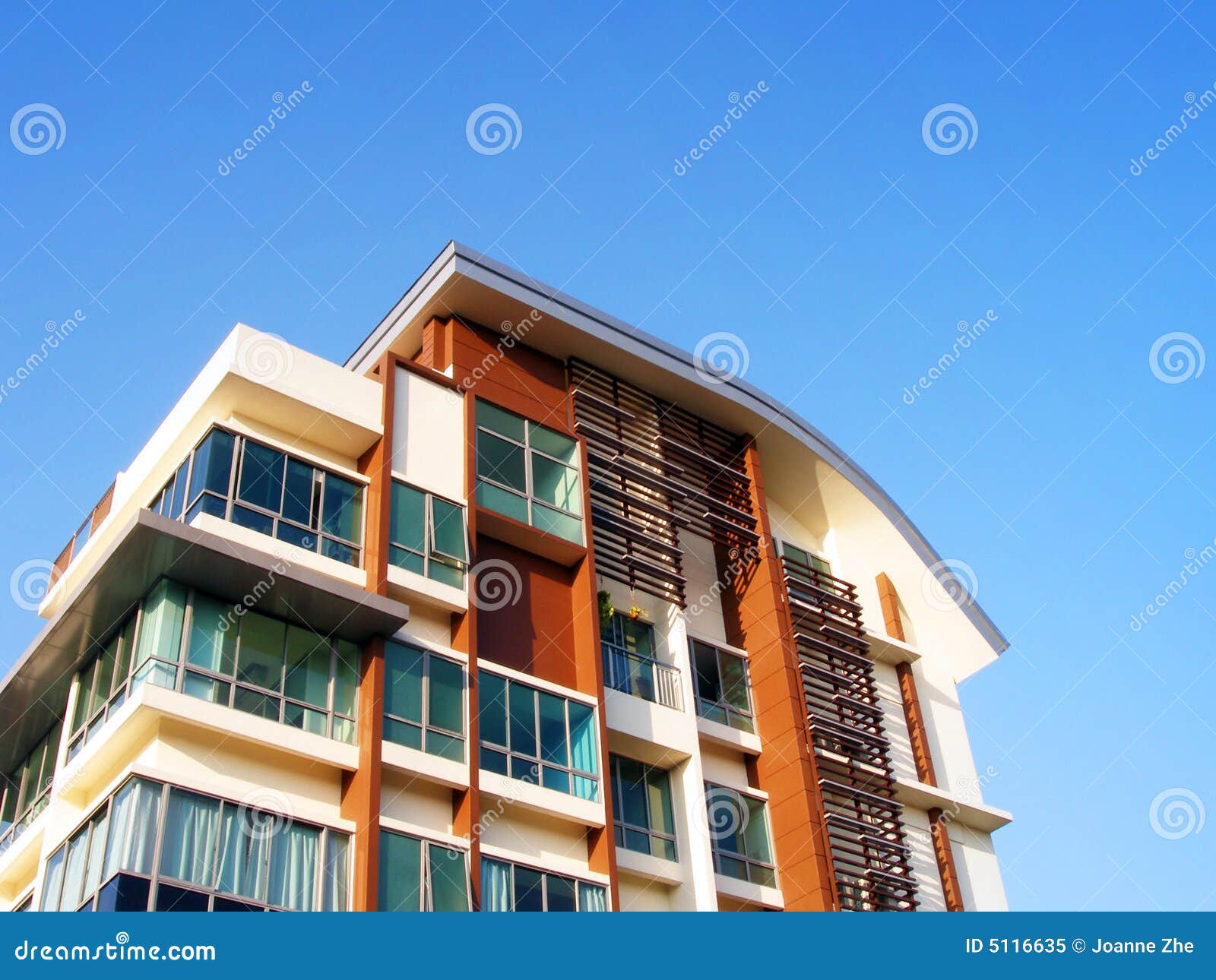 New Residential Apartments Details Stock Image - Image of architecture ...